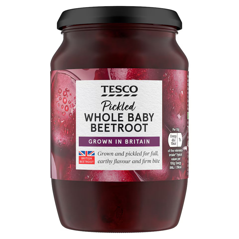 Tesco Whole Baby Beetroot in Vinegar 710g | Buy British PH